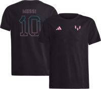 adidas Youth Miami Messi LM #10 Black Name and Number T-Shirt | Dick's ...