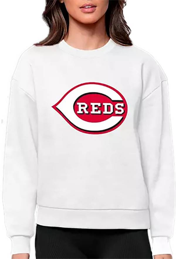 Antigua Women's Cincinnati Reds White Victory Crew Pullover | Dick's ...