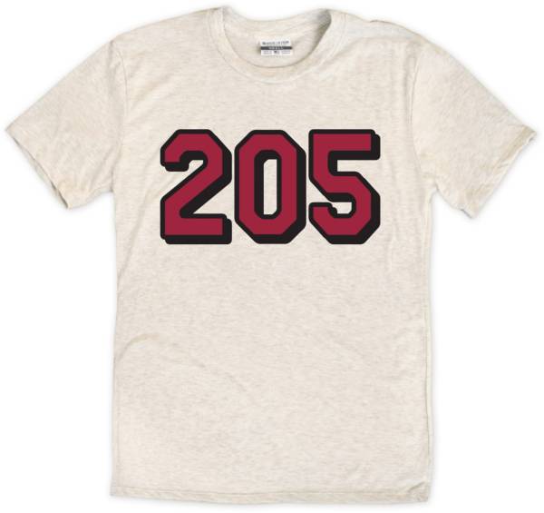 Where I'm From Adult Alabama Cream Area Code 205 T-Shirt | Dick's ...