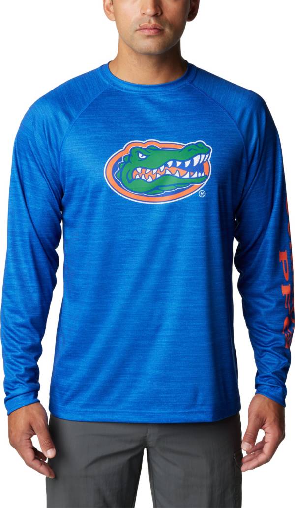 Columbia Men's Florida Gators Blue Heathered Terminal Tackle Long ...