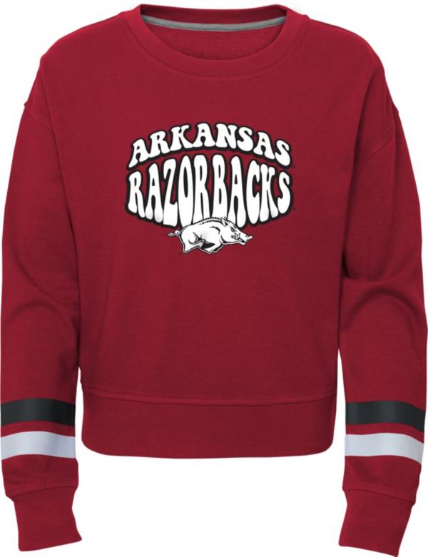 Gen2 Little Girls' Arkansas Razorbacks Cardinal 70's Crewneck ...