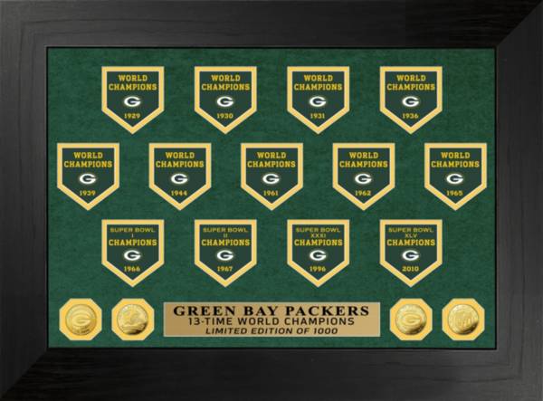 Highland Mint Green Bay Packers World Champions Deluxe Banner ...