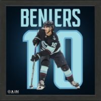 Highland Mint Seattle Kraken Matty Beniers Impact Jersey Photo Frame ...