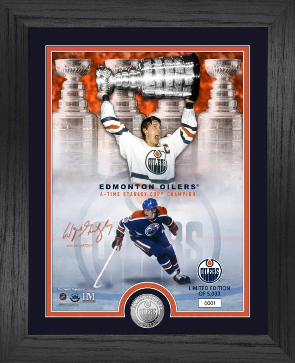 Highland Mint Edmonton Oilers Wayne Gretzky 4x Stanley Cup Champions ...