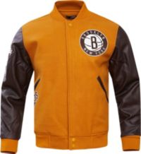 Pro Standard Men's Brooklyn Nets Brown Wool Varsity Jacket | Dick's ...