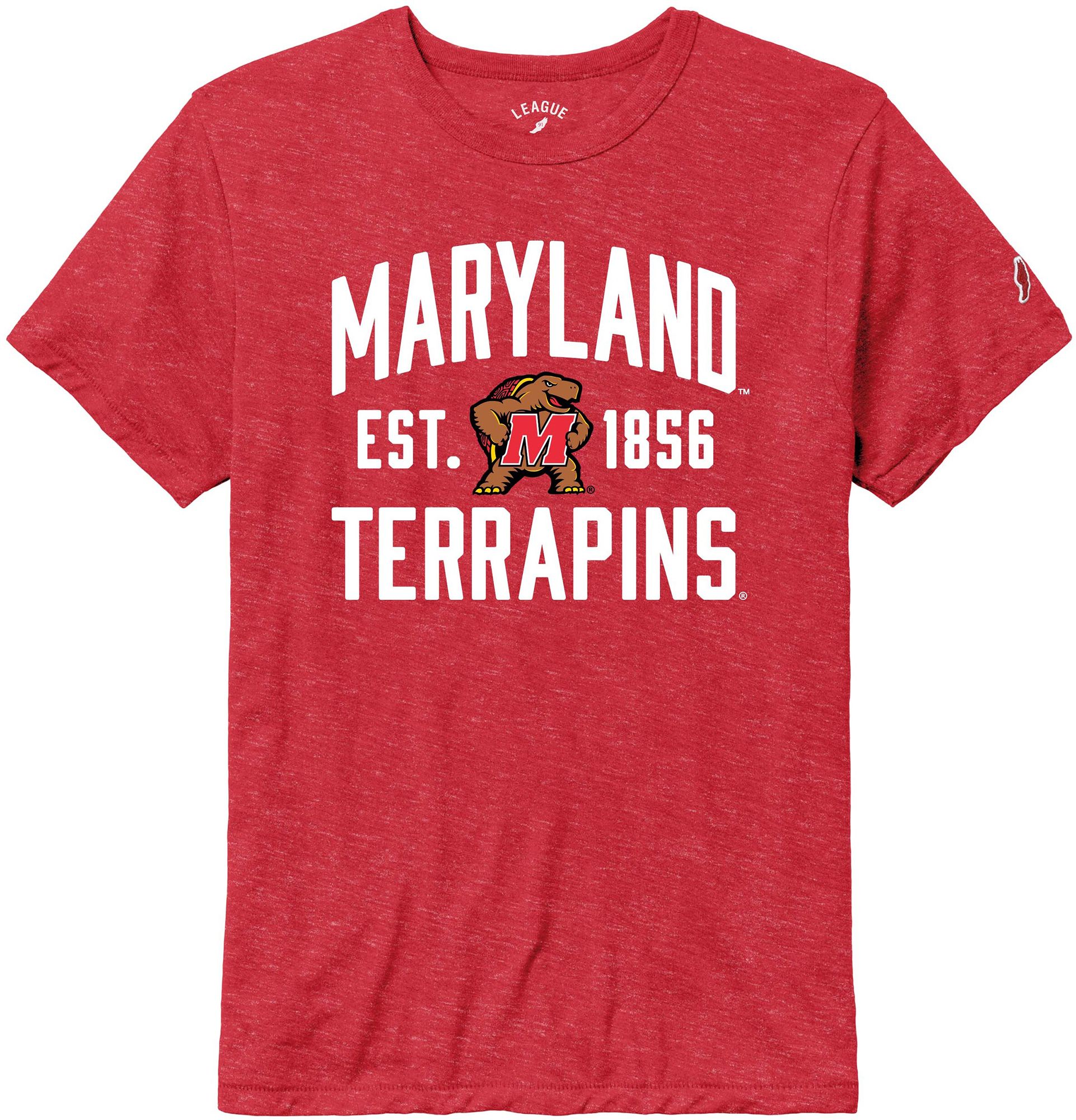 League-Legacy Men's Maryland Terrapins Red Tri-Blend Victory T-Shirt ...