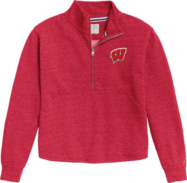 League-Legacy Women's Wisconsin Badgers Red Victory Quarter-Zip | Dick ...