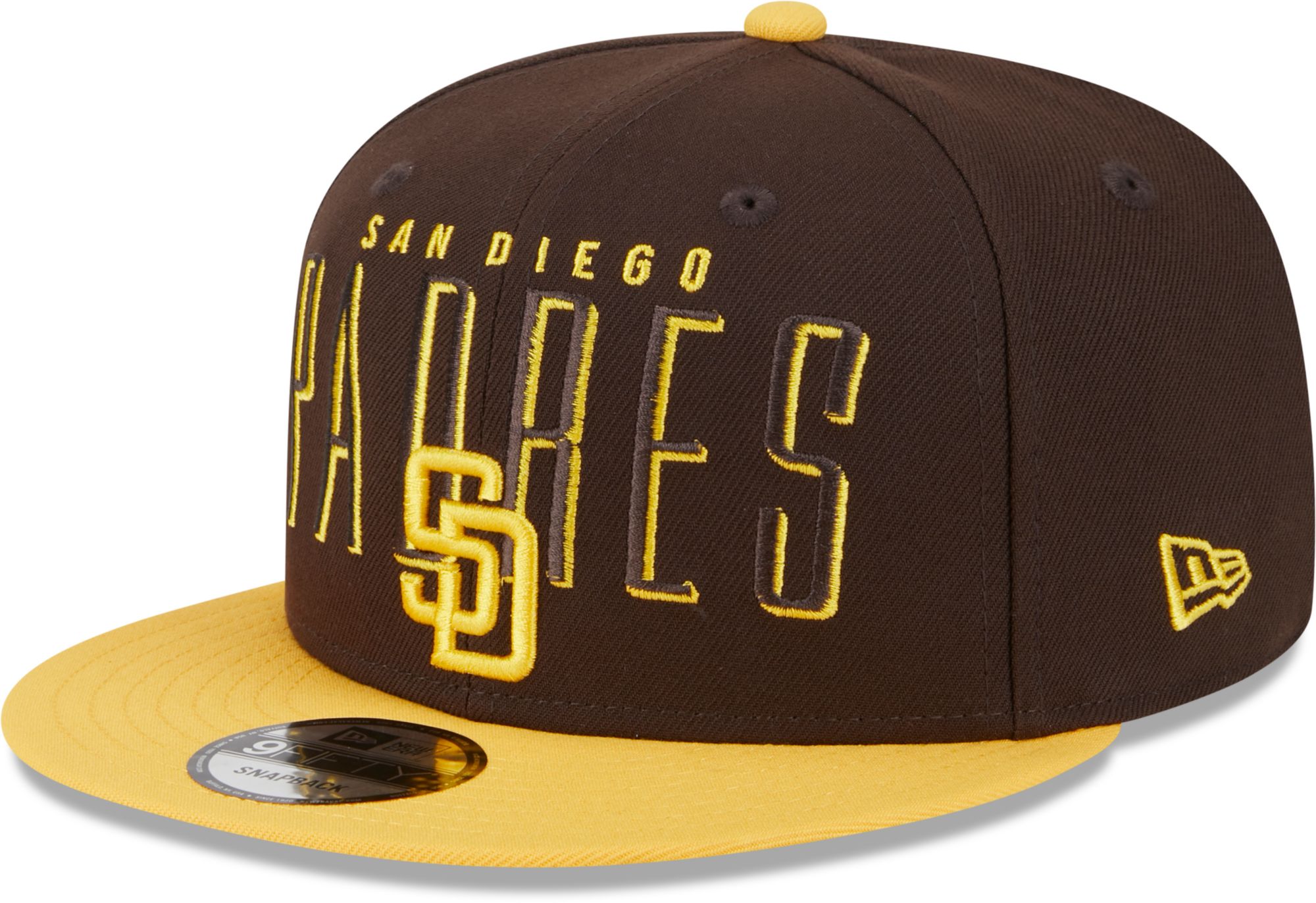 New Era Men's San Diego Padres Brown 9fifty Headline Adjustable Hat ...