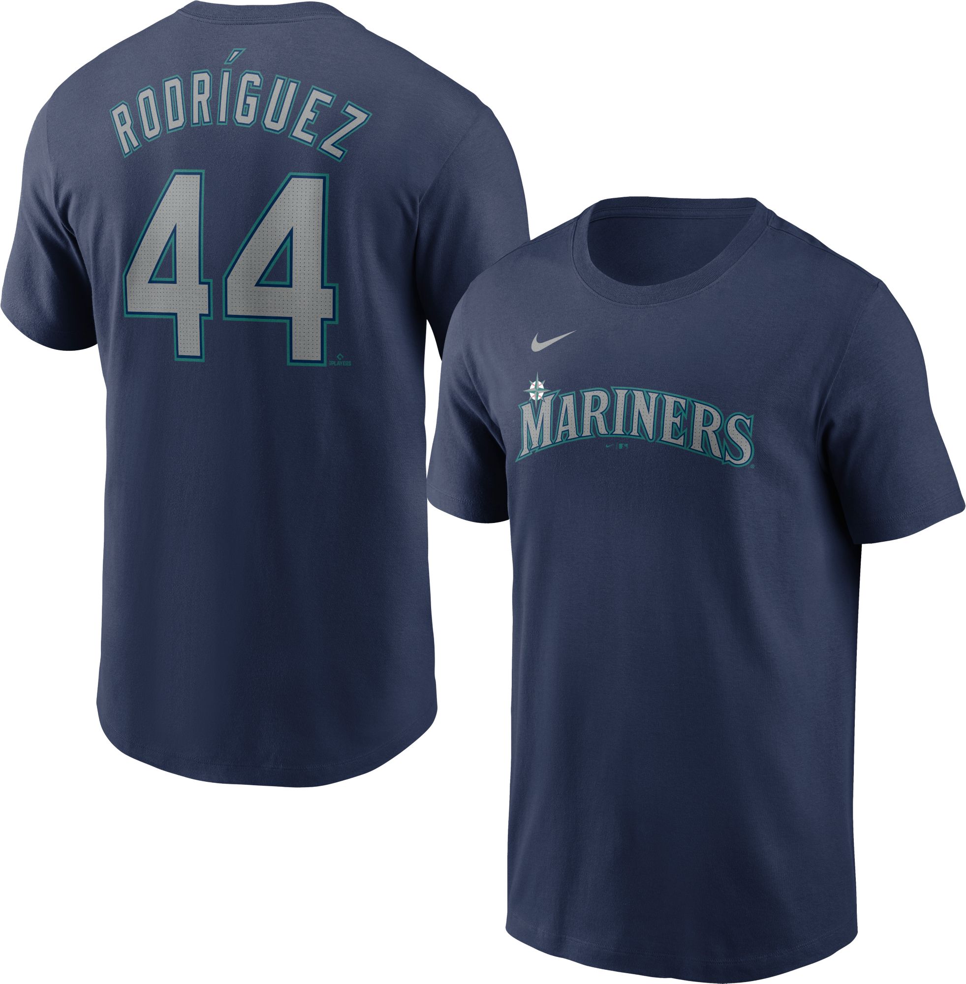 Nike Men's Seattle Mariners Julio Rodríguez #44 Navy T-Shirt ...