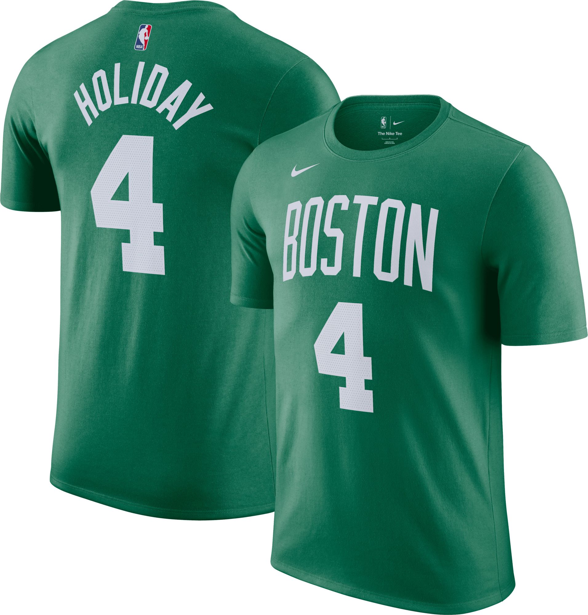 Nike Men's Boston Celtics Jrue Holiday #4 Icon T-Shirt International ...