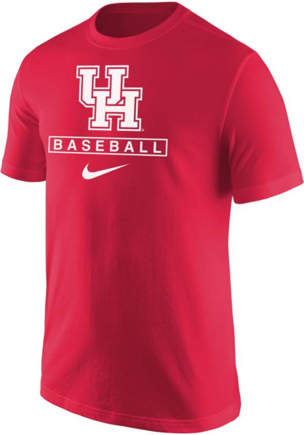 Nike Men's Houston Cougars Red Baseball Core Cotton T-Shirt | Dick's ...
