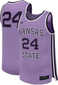Nike Men's Kansas State Wildcats #24 Purple Replica Basketball Jersey ...