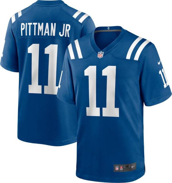 Nike Men's Indianapolis Colts Michael Pittman #11 Blue Game Jersey ...