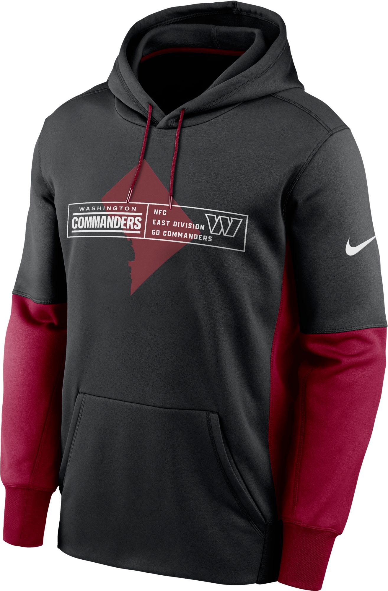 Nike Men's Washington Commanders Overlap Black Pullover Hoodie ...