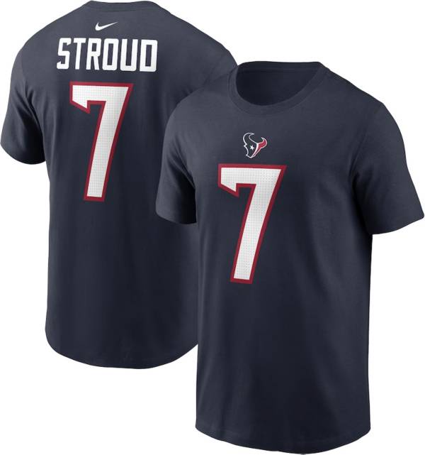Nike Men's Houston Texans C.J. Stroud Navy T-Shirt | Dick's Sporting Goods
