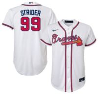 Nike Youth Atlanta Braves Spencer Strider #99 White Home Cool Base ...