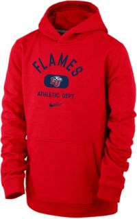 Nike Youth Liberty Flames Red Club Fleece Mascot Name Pullover Hoodie ...