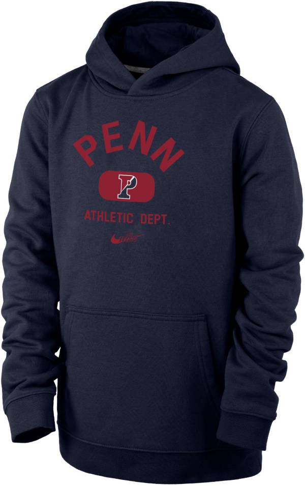 Nike Youth University of Pennsylvania Quakers Blue Club Fleece Mascot ...
