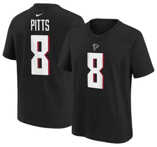 Nike Youth Atlanta Falcons Kyle Pitts #8 Black T-Shirt | Dick's ...