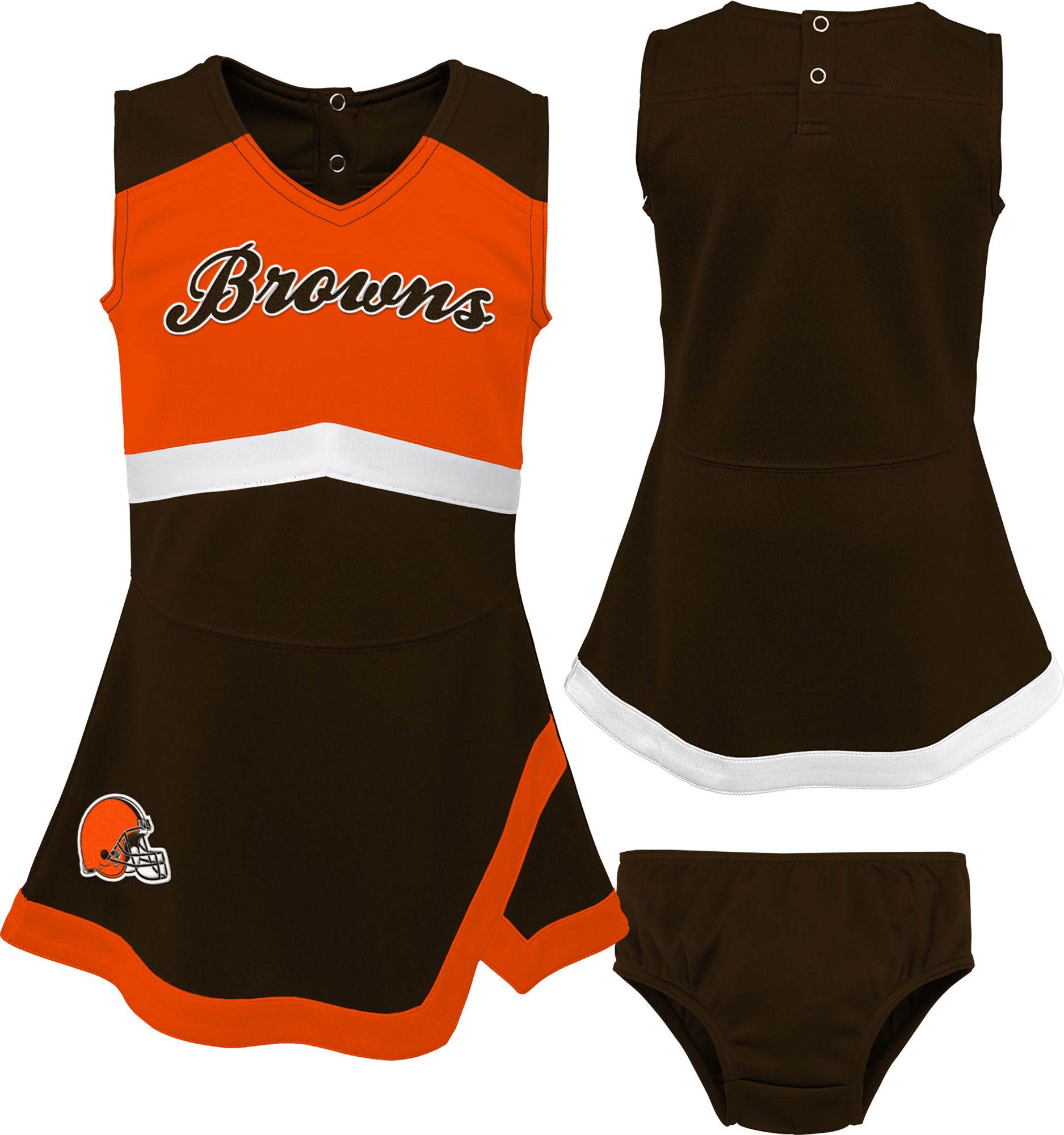 Nfl Team Apparel Toddler Cleveland Browns Cheer Dress International ...