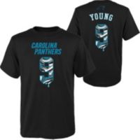 NFL Team Apparel Youth Carolina Panthers Bryce Young #9 Drip Black T ...