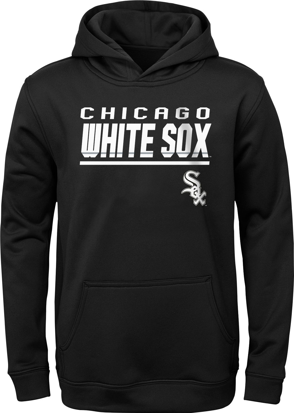 Mlb Team Apparel Youth Chicago White Sox Black Headliner Performance ...