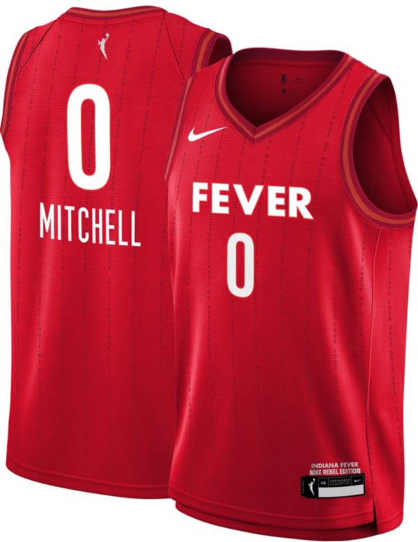 Nike Youth Indiana Fever Red Kelsey Mitchell #0 Rebel Jersey | Dick's ...