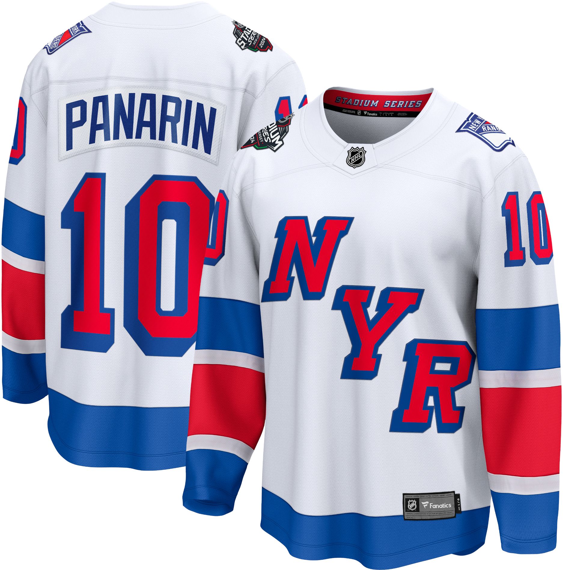 Fanatics Nhl Men's 2023-2024 Stadium Series New York Rangers Artemi Panarin #10 White Replica ...