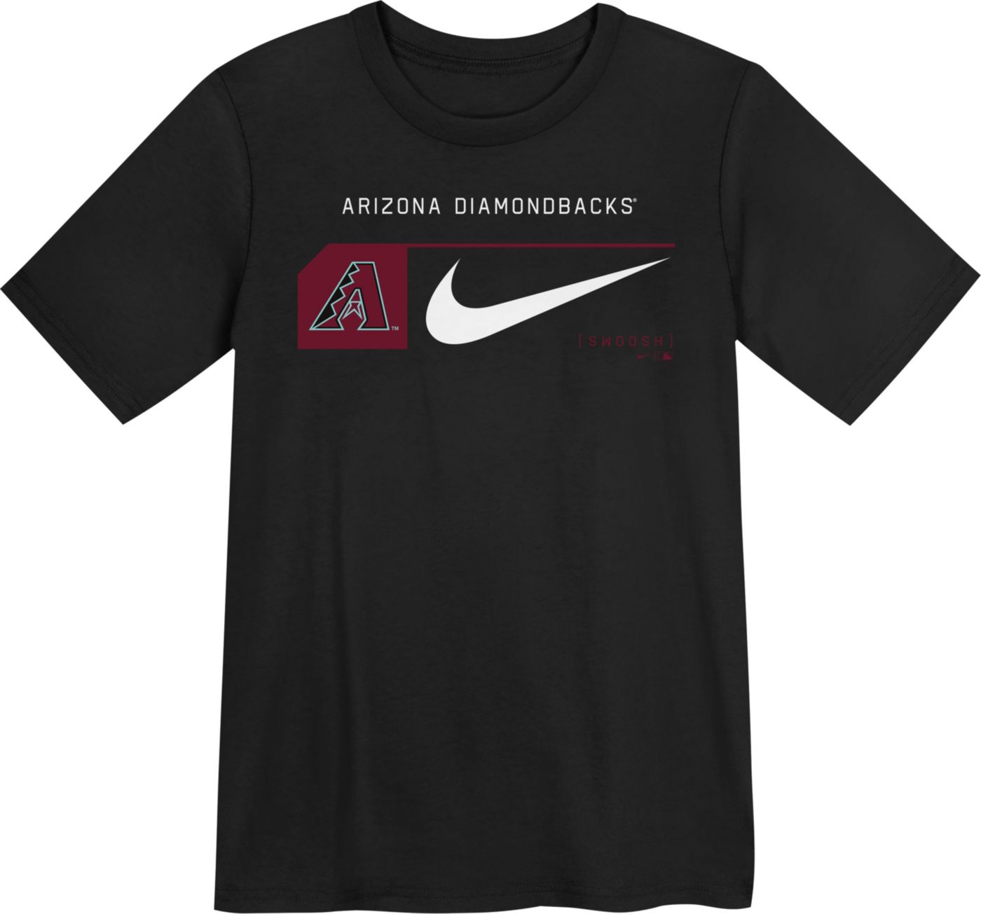MLB Team Apparel Youth Arizona Diamondbacks Black 4-7 Lock T-Shirt ...