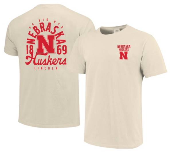 Image One Men's Nebraska Cornhuskers Ivory Mascot Local T-Shirt | Dick ...