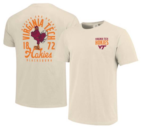 Image One Men's Virginia Tech Hokies Ivory Mascot Local T-Shirt | Dick ...