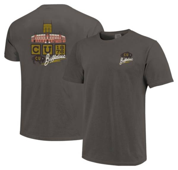 Image One Adult Colorado Buffaloes Grey Vintage Script T-Shirt | Dick's ...