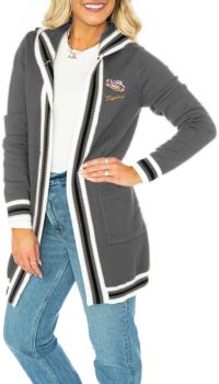 Gameday Couture LSU Tigers Grey Stripe Cardigan | Dick's Sporting Goods