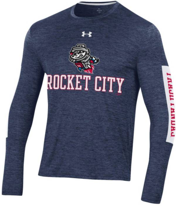 Under Armour Men's Rocket City Trash Pandas Navy Tech Long Sleeve T ...
