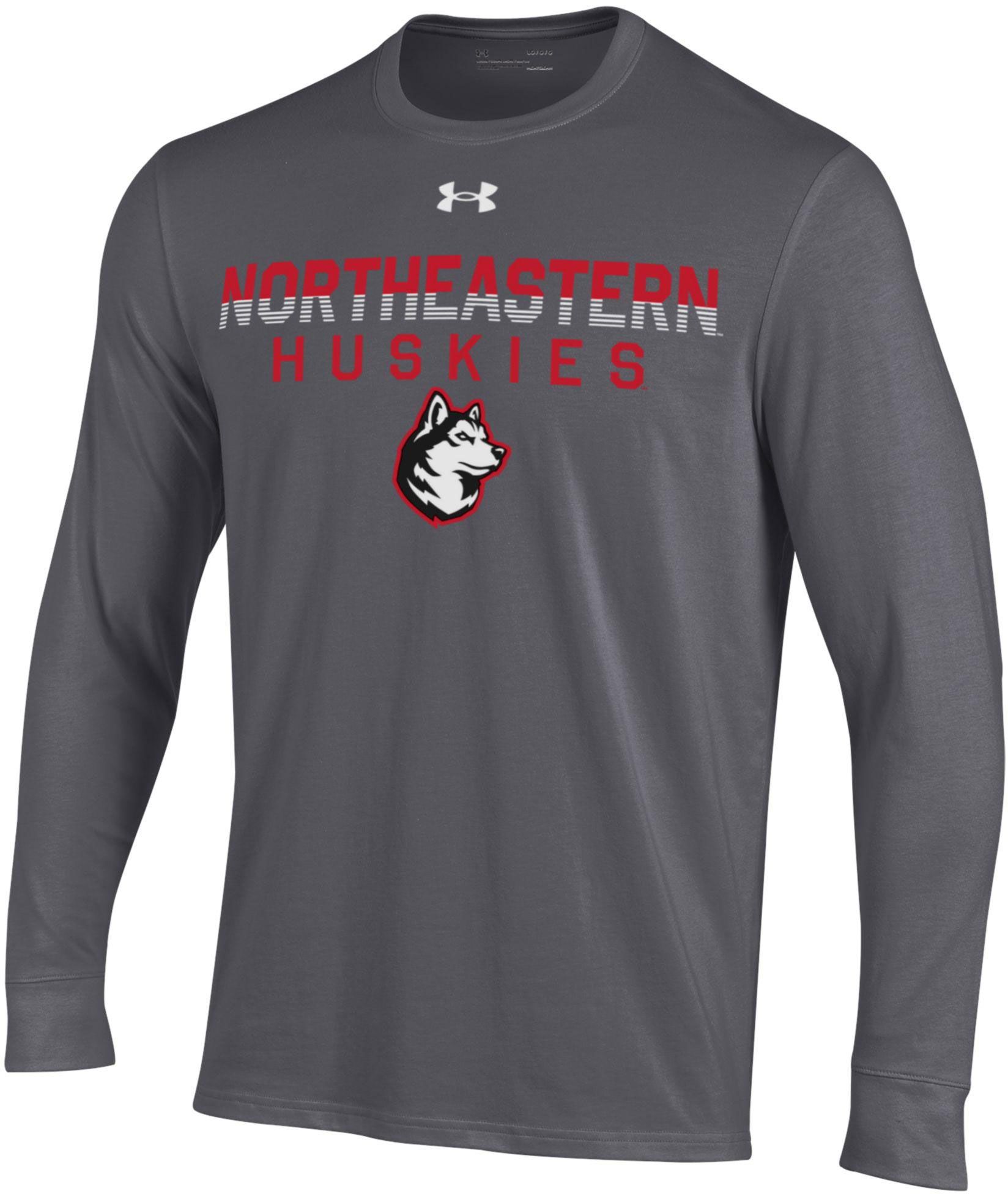 Under Armour Men's Northeastern Huskies Red Performance Cotton Long ...