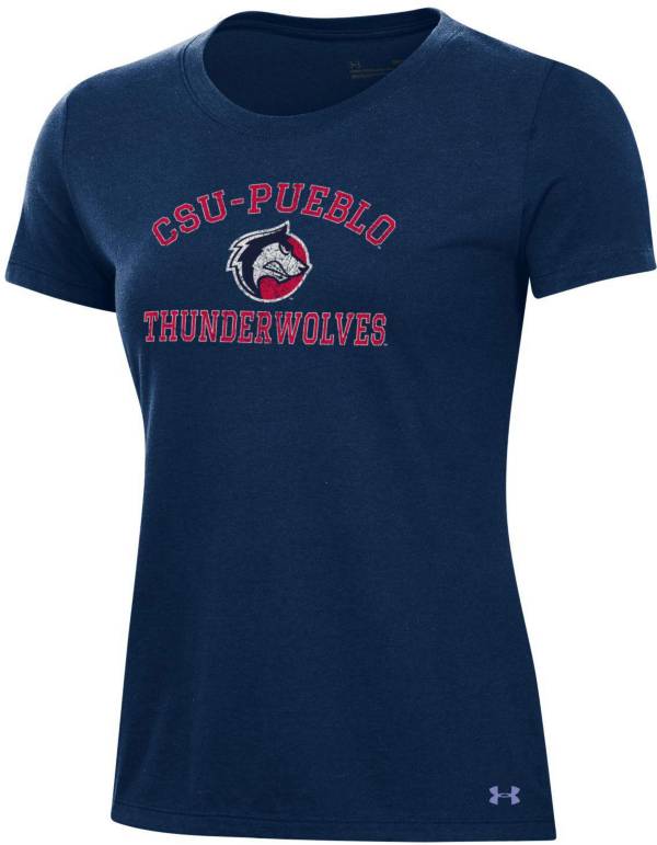 Under Armour Women's CSU-Pueblo Thunderwolves Navy Pennant T-Shirt ...