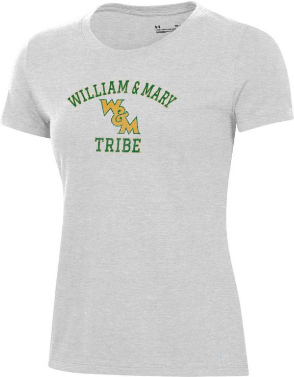 Under Armour Womens William And Mary Tribe Silver Heather Pennant T