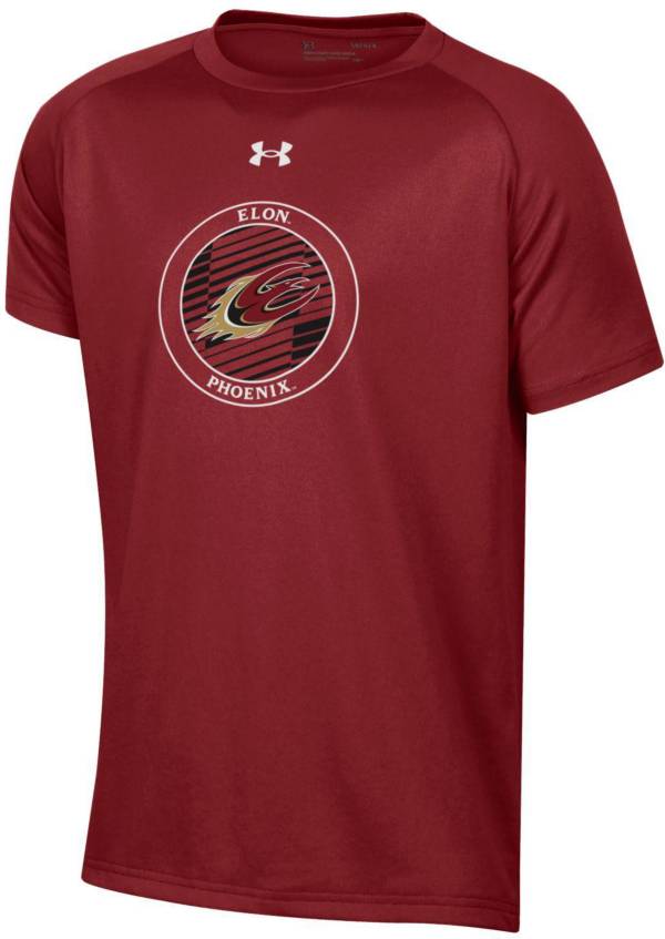 Under Armour Youth Elon University Phoenix Maroon Logo Lockup Tech ...