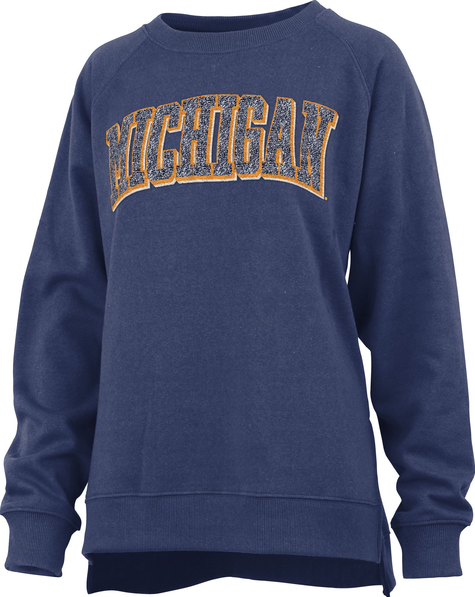 Pressbox Women's Michigan Wolverines Blue Michelin Twisted Crew ...