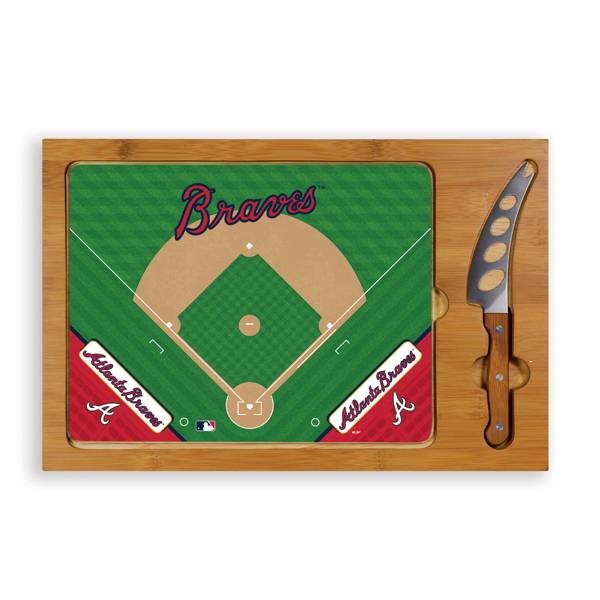 Picnic Time Atlanta Braves Glass Top Serving Board Set | Dick's ...