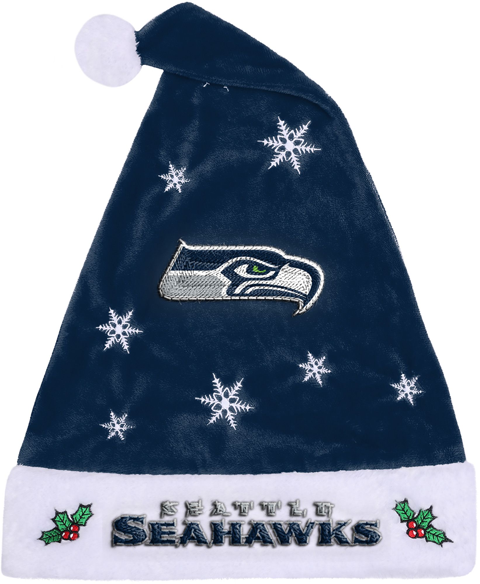 Foco Adult Seattle Seahawks Santa Hat - Big Apple Buddy