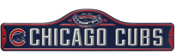 Open Road Brands Chicago Cubs Navy Metal Street Sign | Dick's Sporting ...