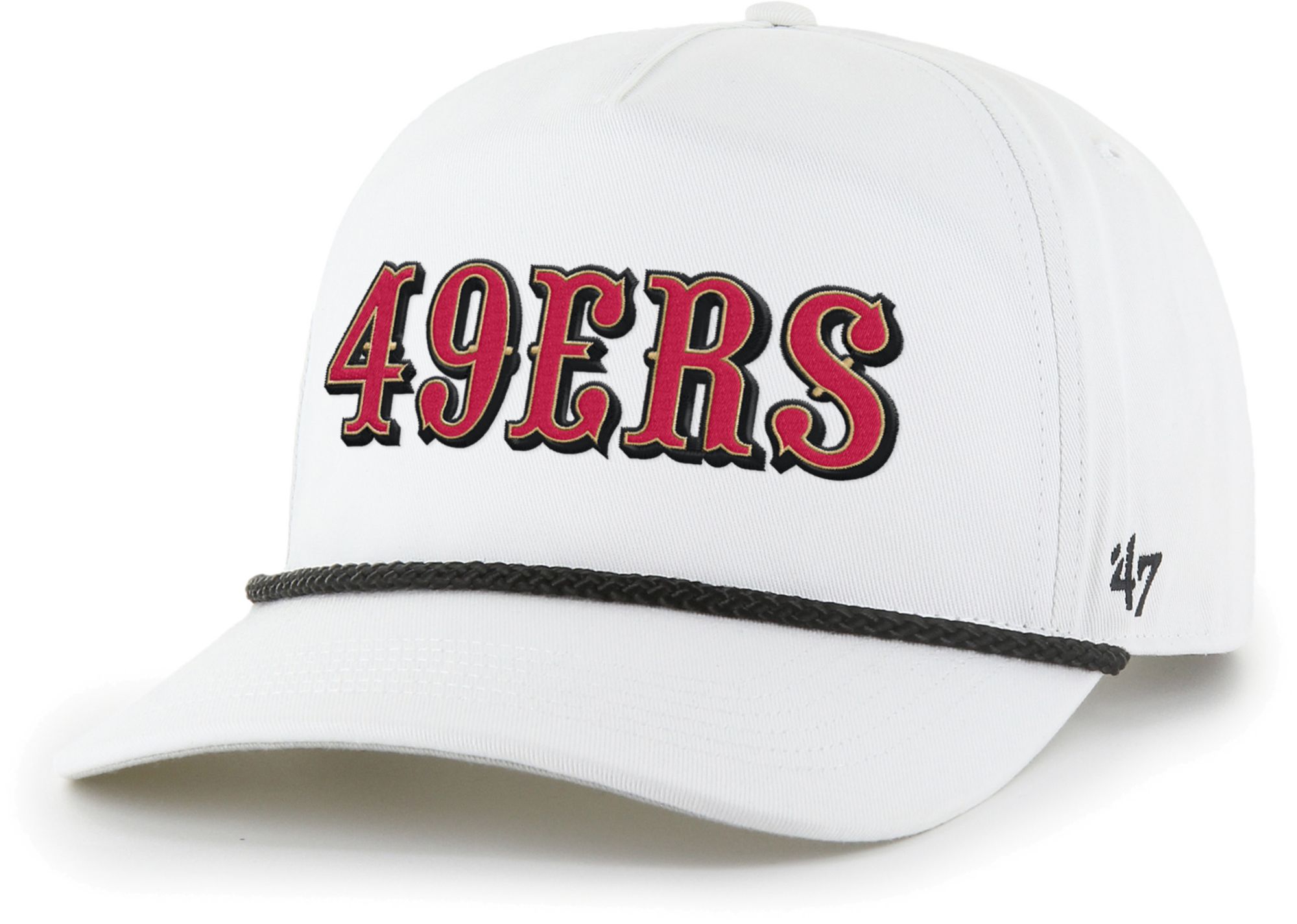 '47 Men's San Francisco 49ers Script Hitch White Adjustable Hat ...