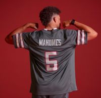 adidas Men's Texas Tech x Mahomes Collection Patrick Mahomes #5 Grey ...