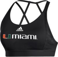 adidas Women's Miami Hurricanes Black Ultimate Bra | Dick's Sporting Goods