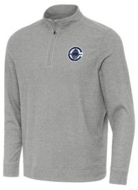 Antigua Men's Los Angeles Clippers Grey Subtle Quarter-Zip Pullover ...