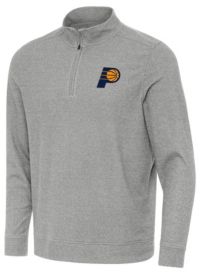 Antigua Men's Indiana Pacers Grey Subtle Quarter-Zip Pullover | Dick's ...