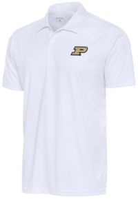 Antigua Men's Purdue Boilermakers White Tribute Performance Polo | Dick ...