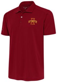 Antigua Men's Iowa State Cyclones Cardinal Red Tribute Performance Polo ...