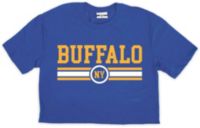 Where I'm From Women's Buffalo Blue Script Bar Cropped T-Shirt | Dick's ...